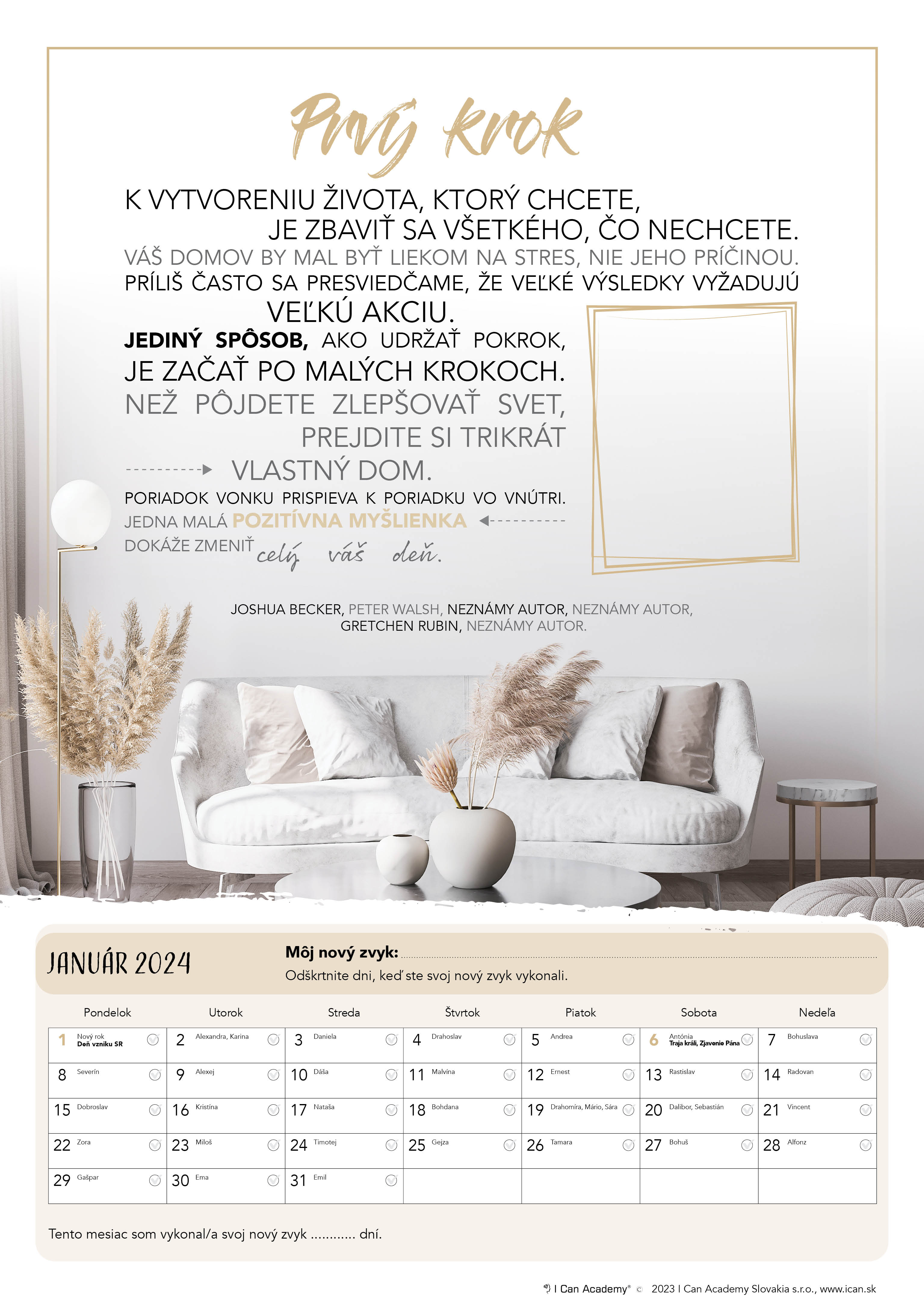 Motivačný kalendár od I Can Academy 2024 | Doplnky z Panta Rhei