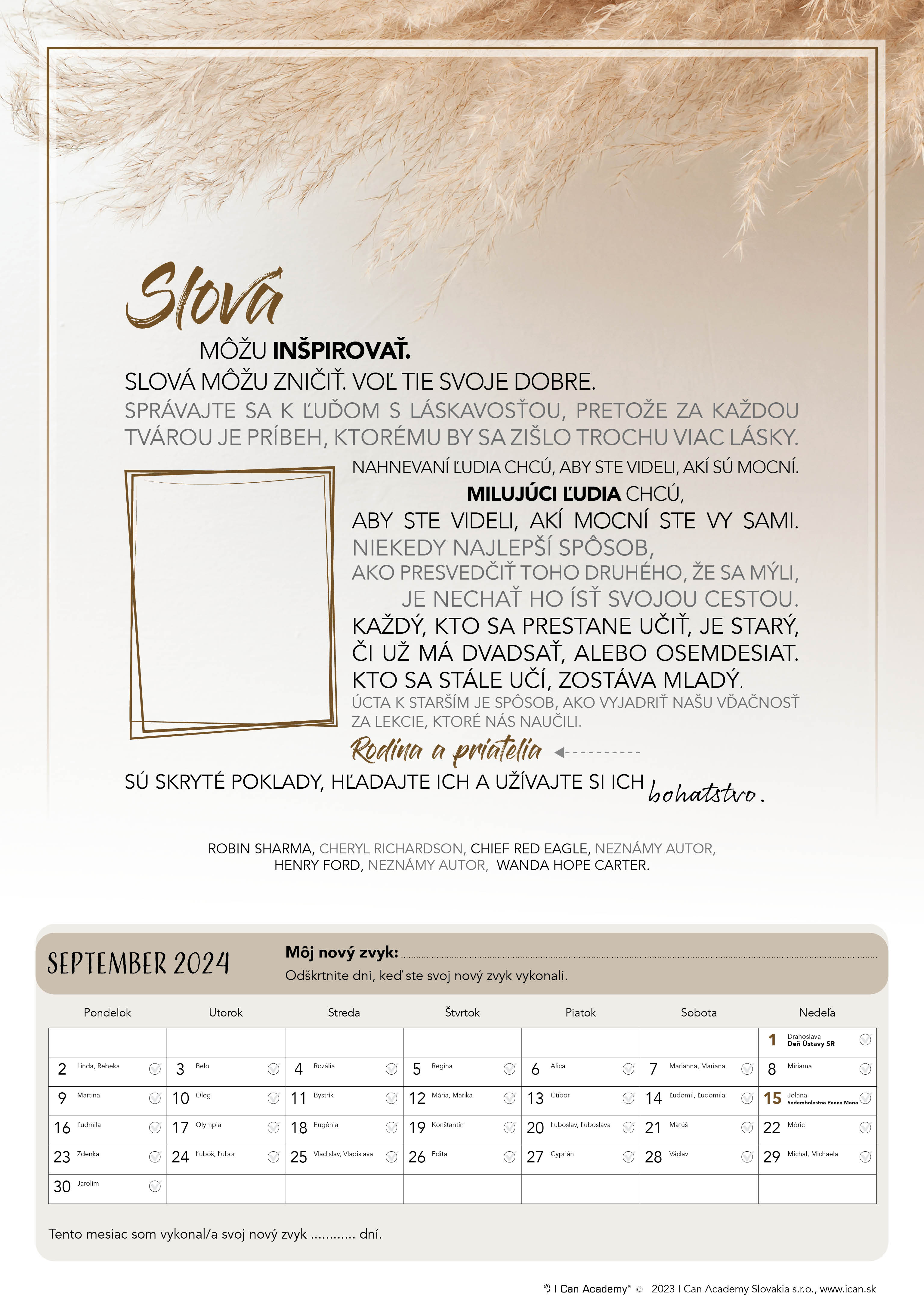 Motivačný kalendár od I Can Academy 2024 | Doplnky z Panta Rhei