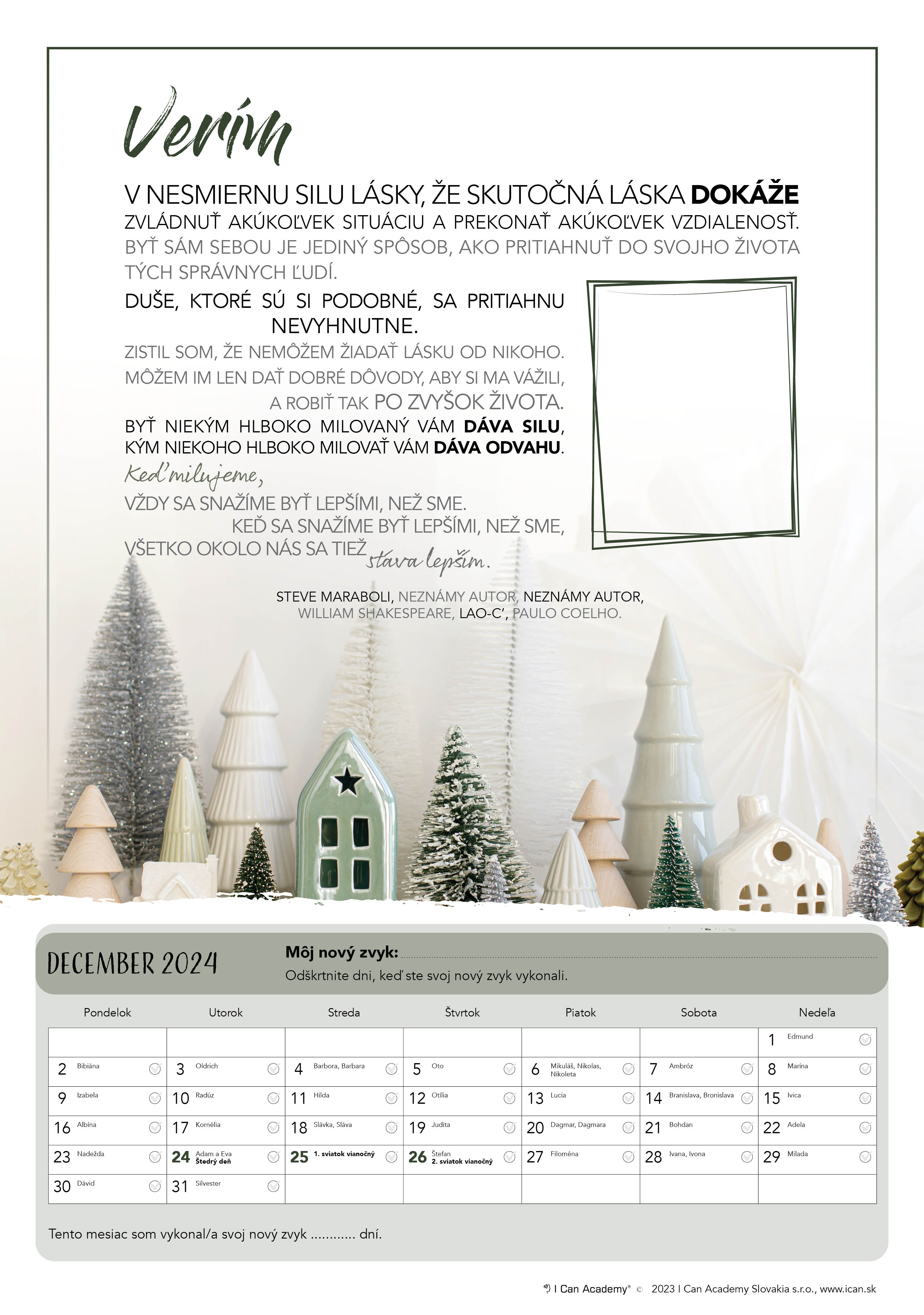 Motivačný kalendár od I Can Academy 2024 | Doplnky z Panta Rhei