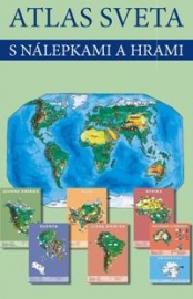 Atlas sveta s nálepkami a hrami | Kniha z Panta Rhei