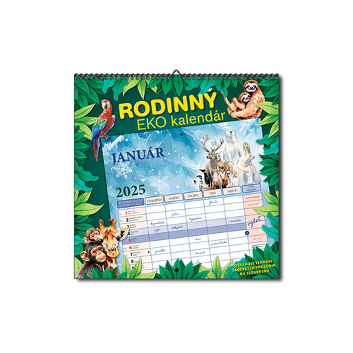 Nástenný kalendár Rodinný EKO kalendár 2025 | Doplnky z Panta Rhei