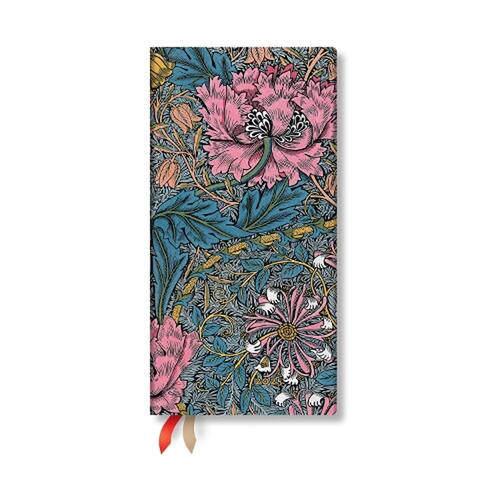 Diár 2025 Morris Pink Honeysuckle Slim HOR Paperblanks | Doplnky z ...