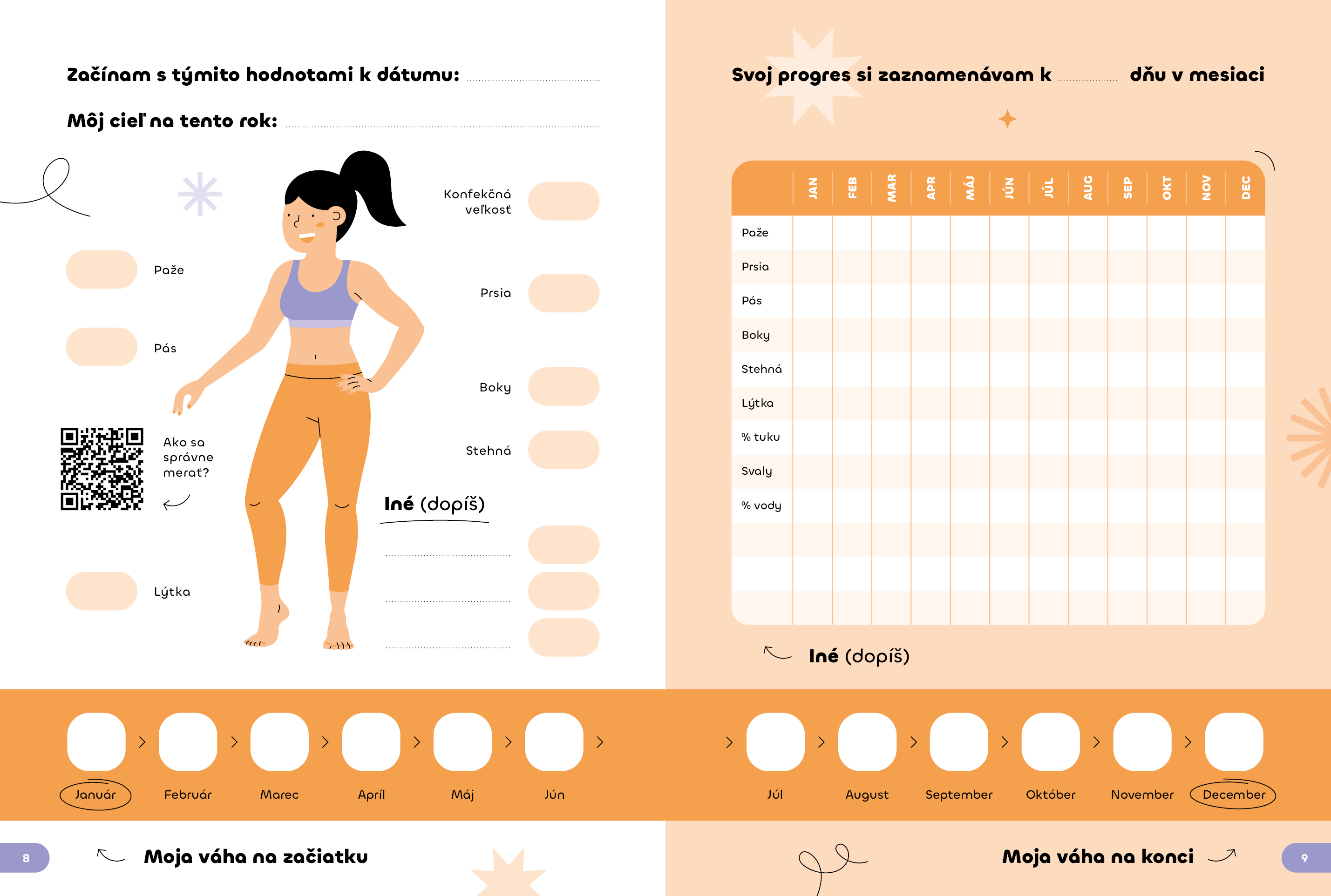 Fitness diár 2024 | Doplnky z Panta Rhei