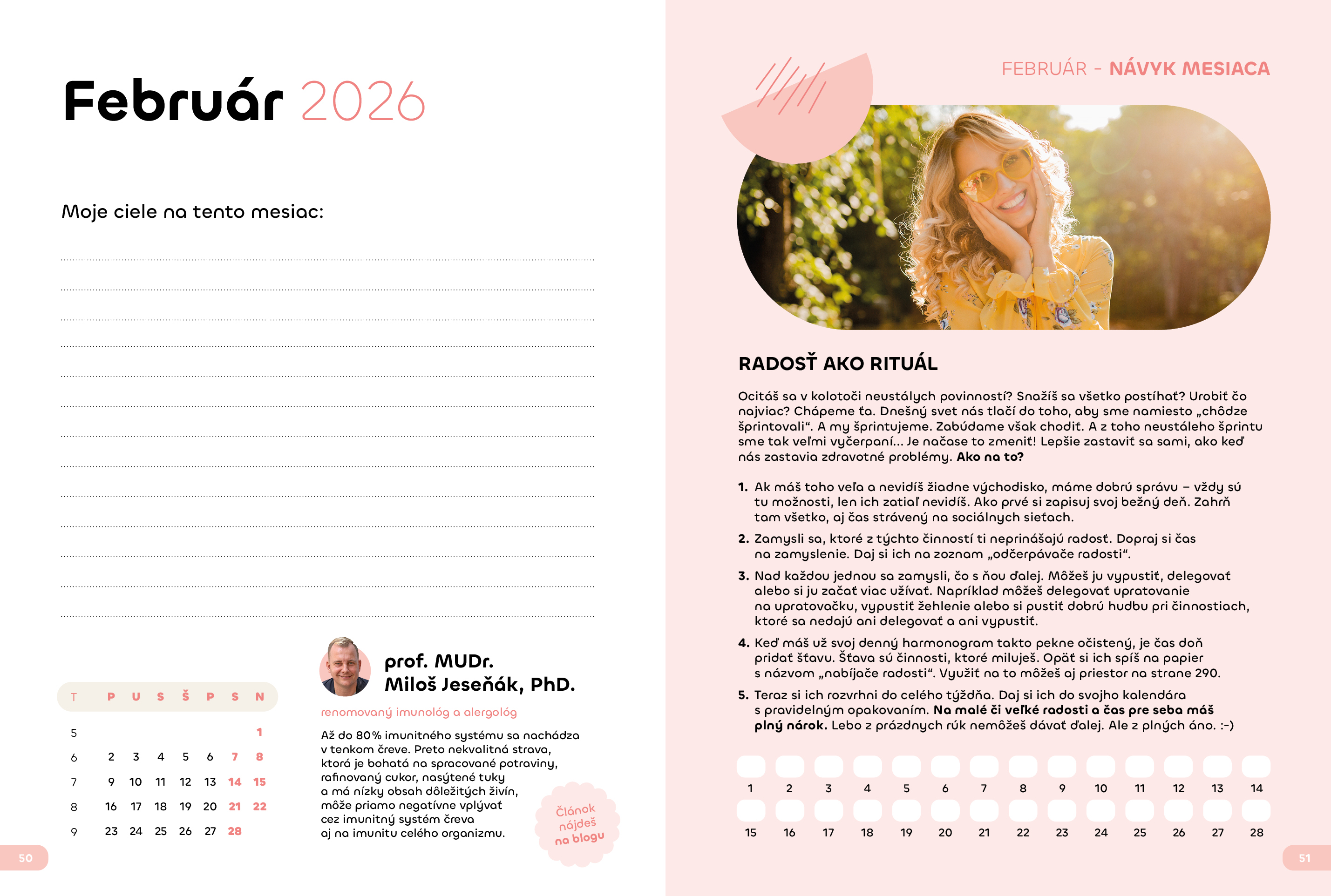 Fitness Diár 2026 | Doplnky z Panta Rhei